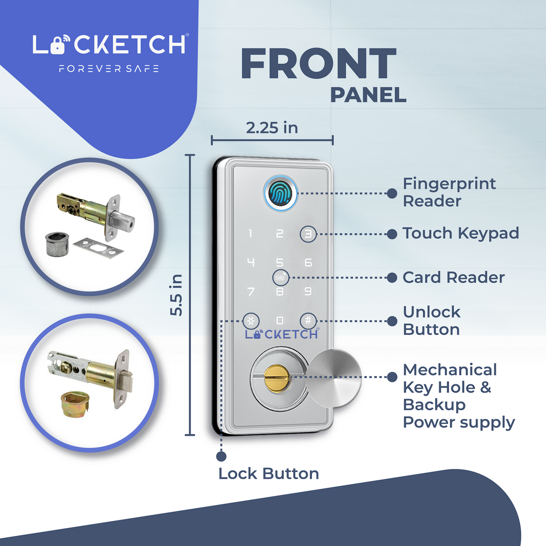 Smart door Lock | Smart Lock With Camera | Locketch